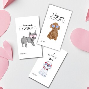 Valentines Gift Tag, Kids Printable Vday Gift, Classroom DIY Valentines ...