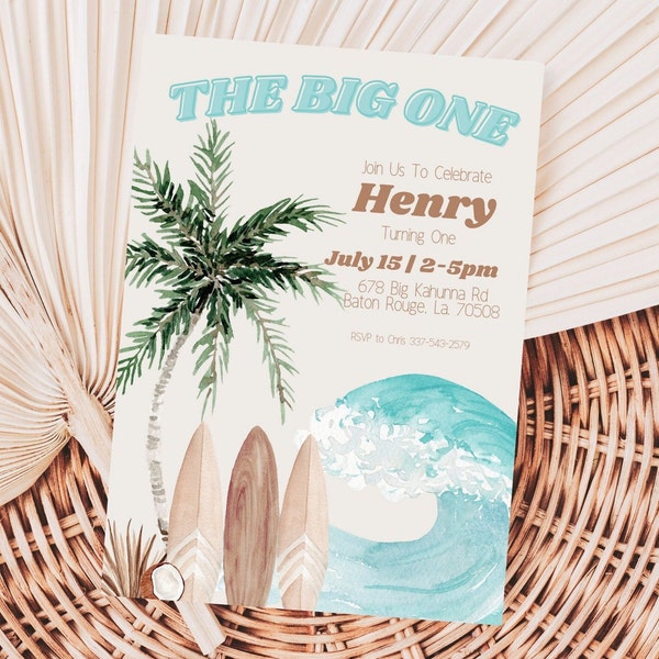 Surfing Invitation - Etsy