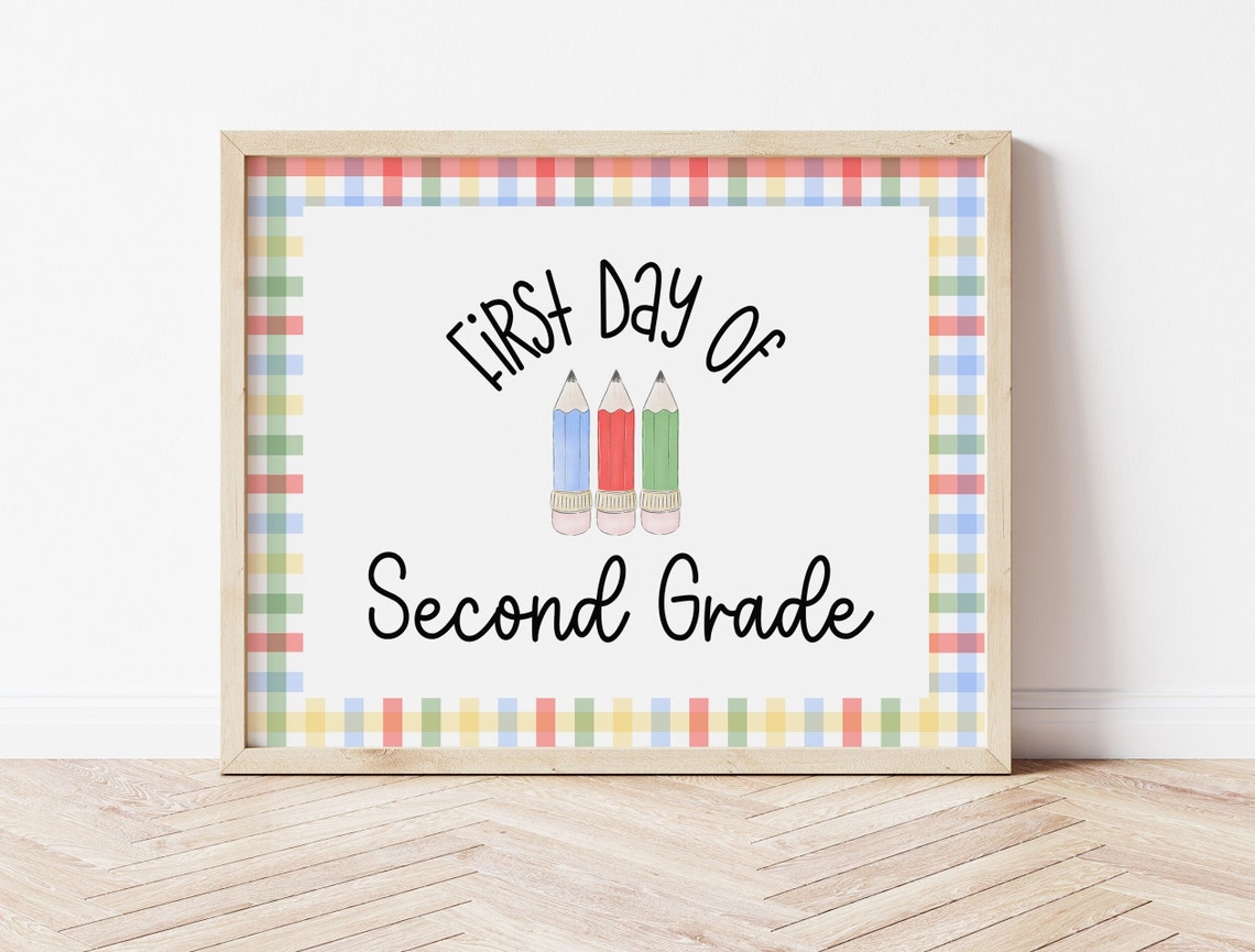 Printable First Day of School Sign Back to School Photo Prop Sign 11x8 ...