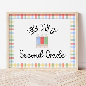 Printable First Day of School Sign | Back to School Photo Prop Sign ...