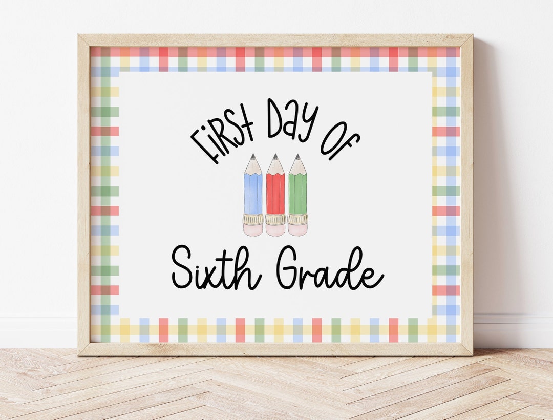 Printable First Day of School Sign | Back to School Photo Prop Sign ...