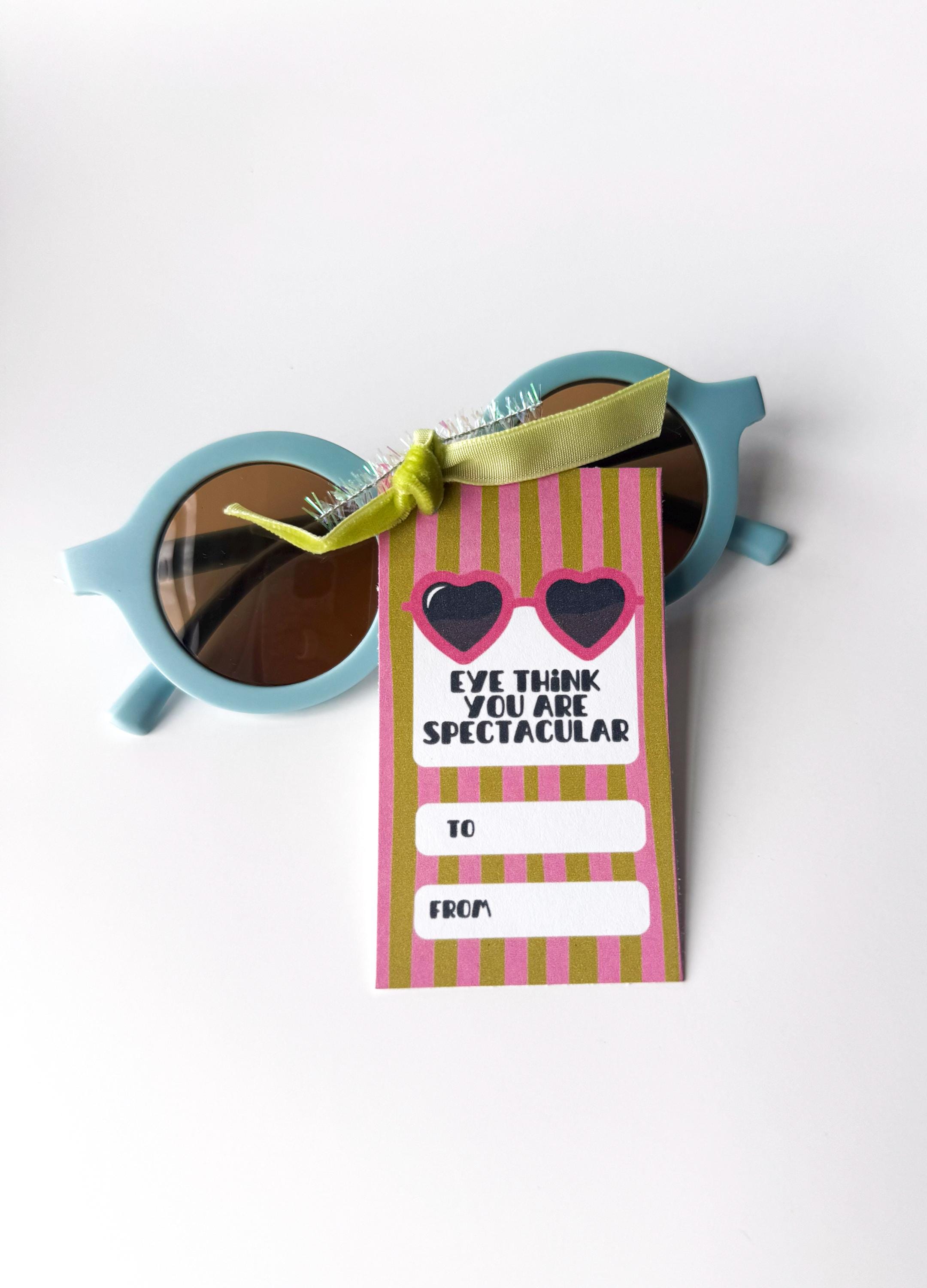 Printable Sunglasses Classroom Gift Tags for Kids - Eye Think You’re ...