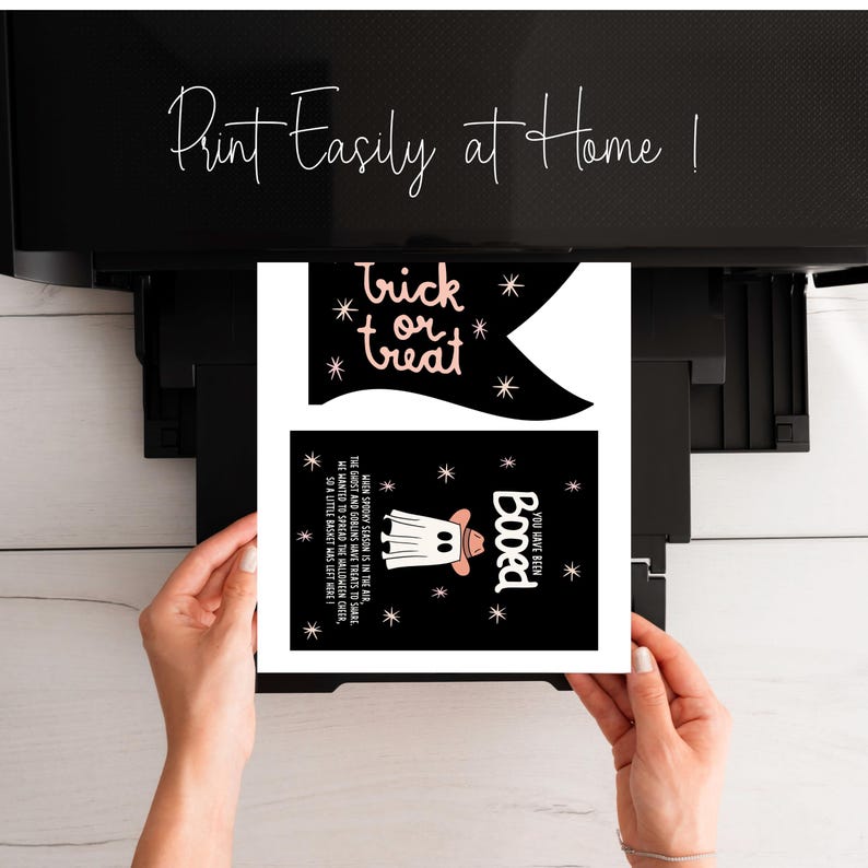 Boo Basket Printable Flags | Halloween Neighbor Gift | You've Been ...