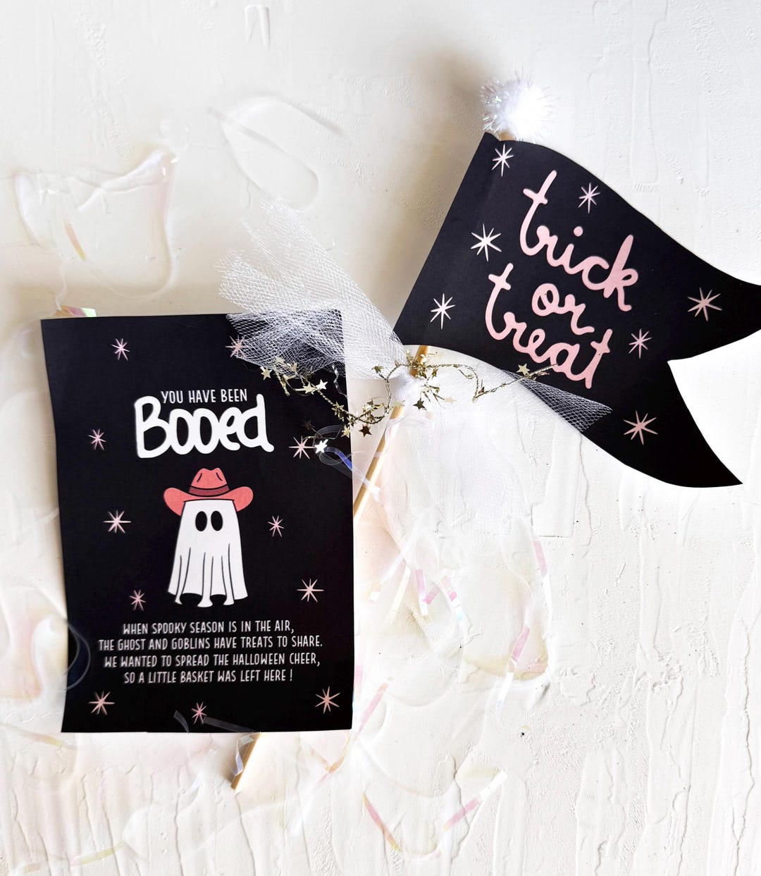 Boo Basket Printable Flags | Halloween Neighbor Gift | You've Been ...