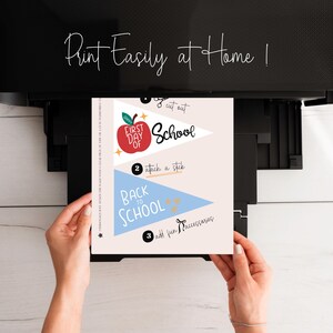 Back to School Flags, First Day of School Printable, Kids-gift Flags ...