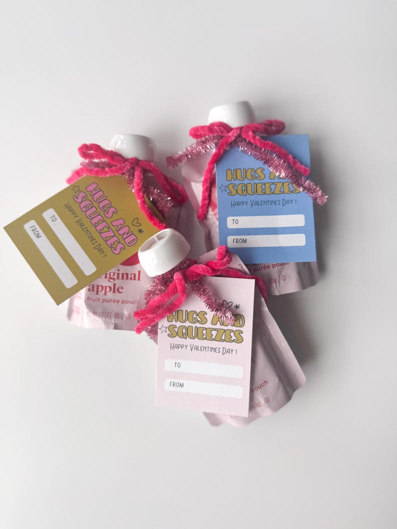 Printable Daycare Valentine’s Day Gift Tags - Applesauce Vday Tag - Non ...