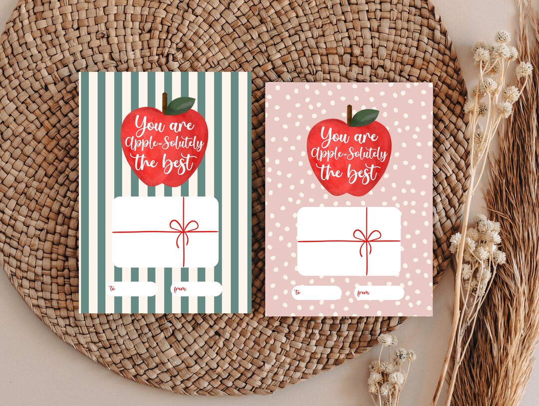 Teacher Appreciation Gift Card Holder, Appreciated Teacher ...
