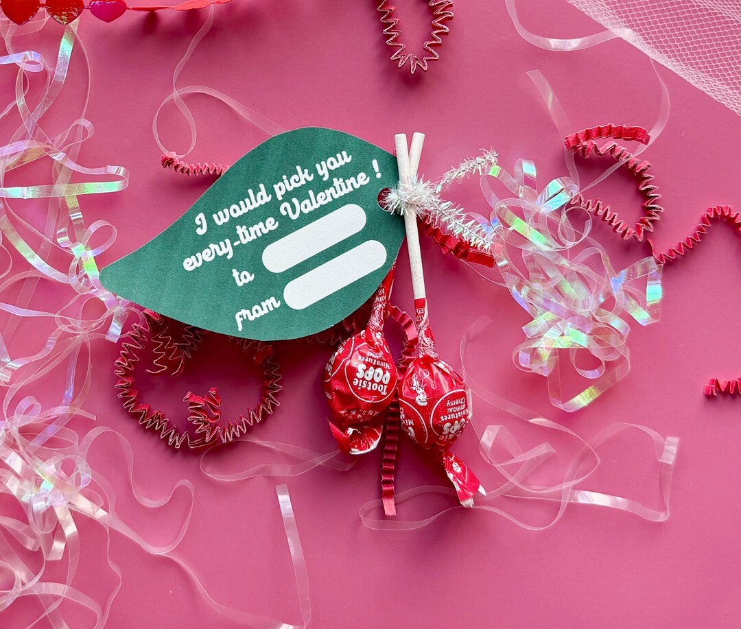 Cherry Valentine Printable, Kids Classroom Valentines Favors, School ...