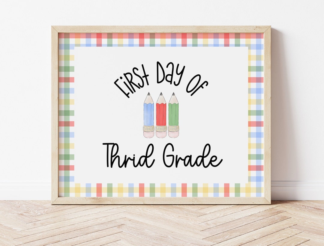 Printable First Day of School Sign | Back to School Photo Prop Sign ...