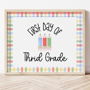 Printable First Day of School Sign | Back to School Photo Prop Sign ...