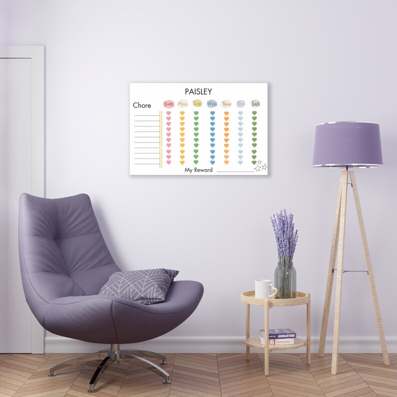 Personalized Chore Chart, Acrylic Dry Erase Board, Kids Chore, Family ...