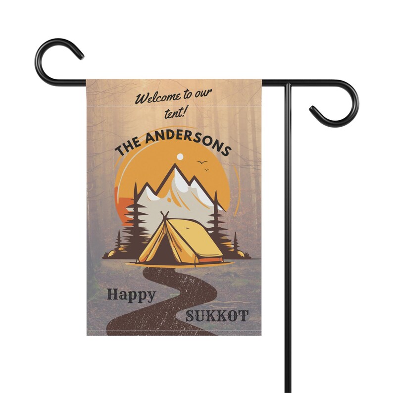 Customizable Sukkot Banner: Family Name Sukkah Sign (12'' × 18'') - Etsy