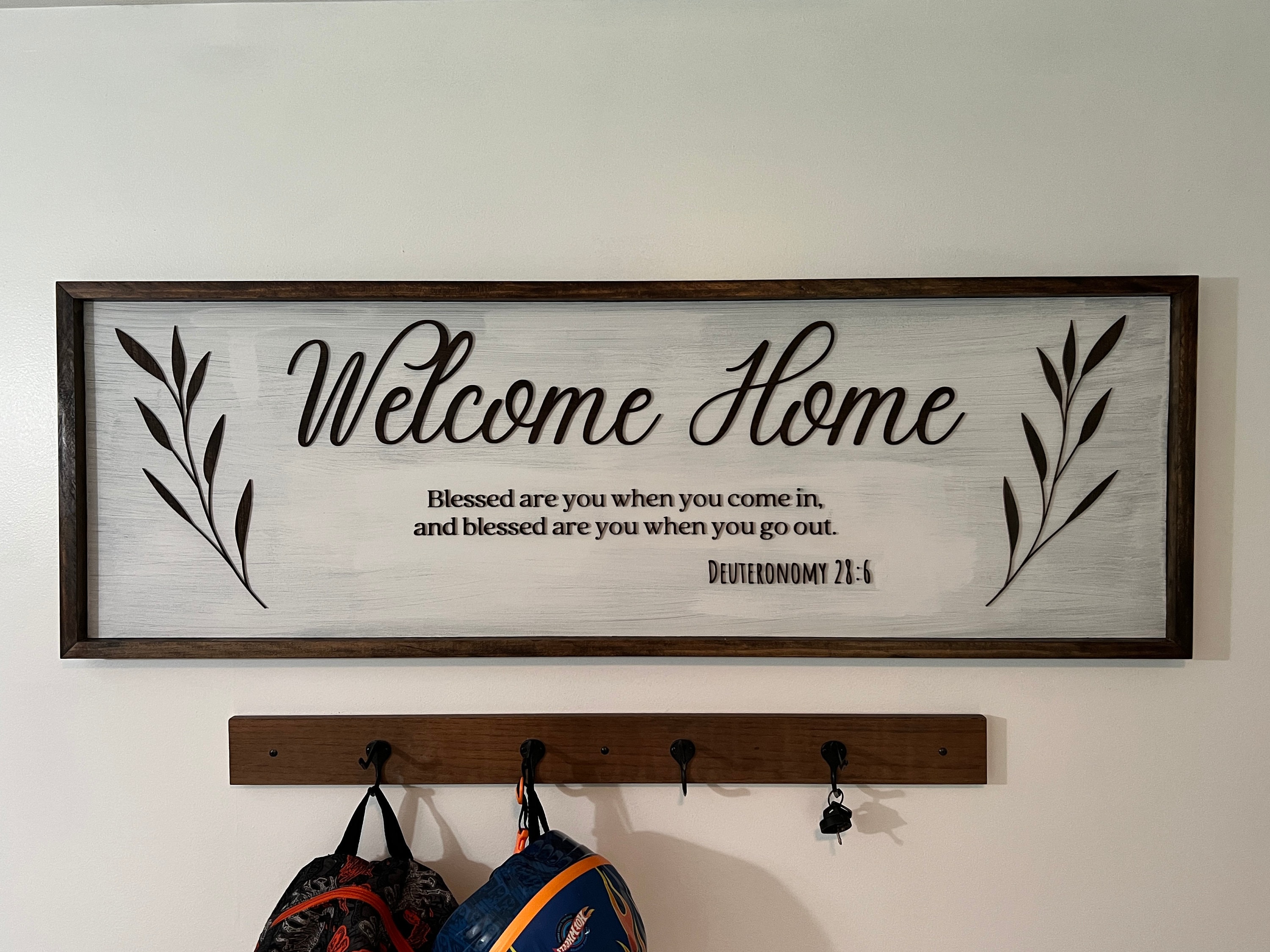 Welcome Home Bible Verse Sign - Etsy