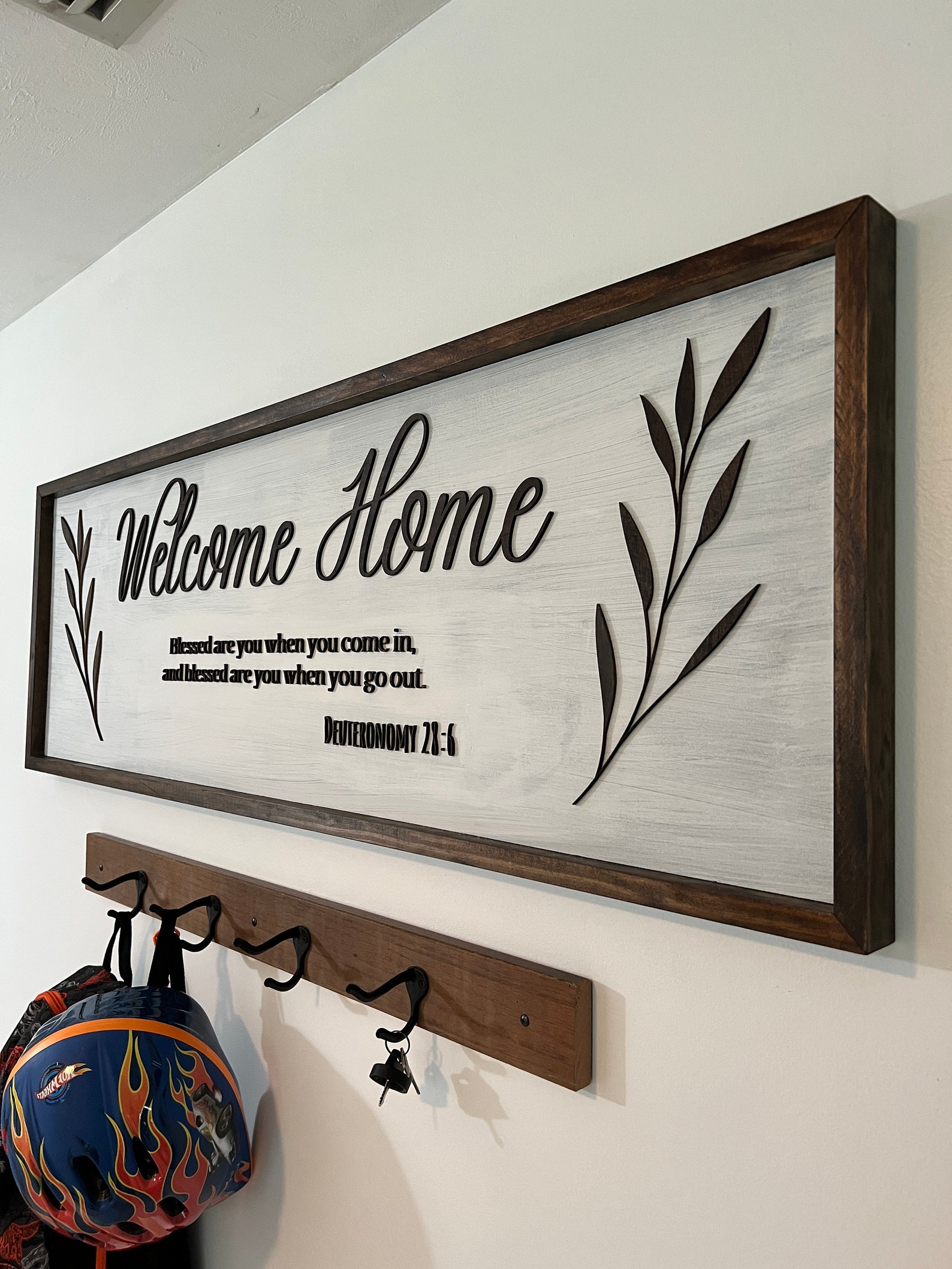 Welcome Home Bible Verse Sign - Etsy