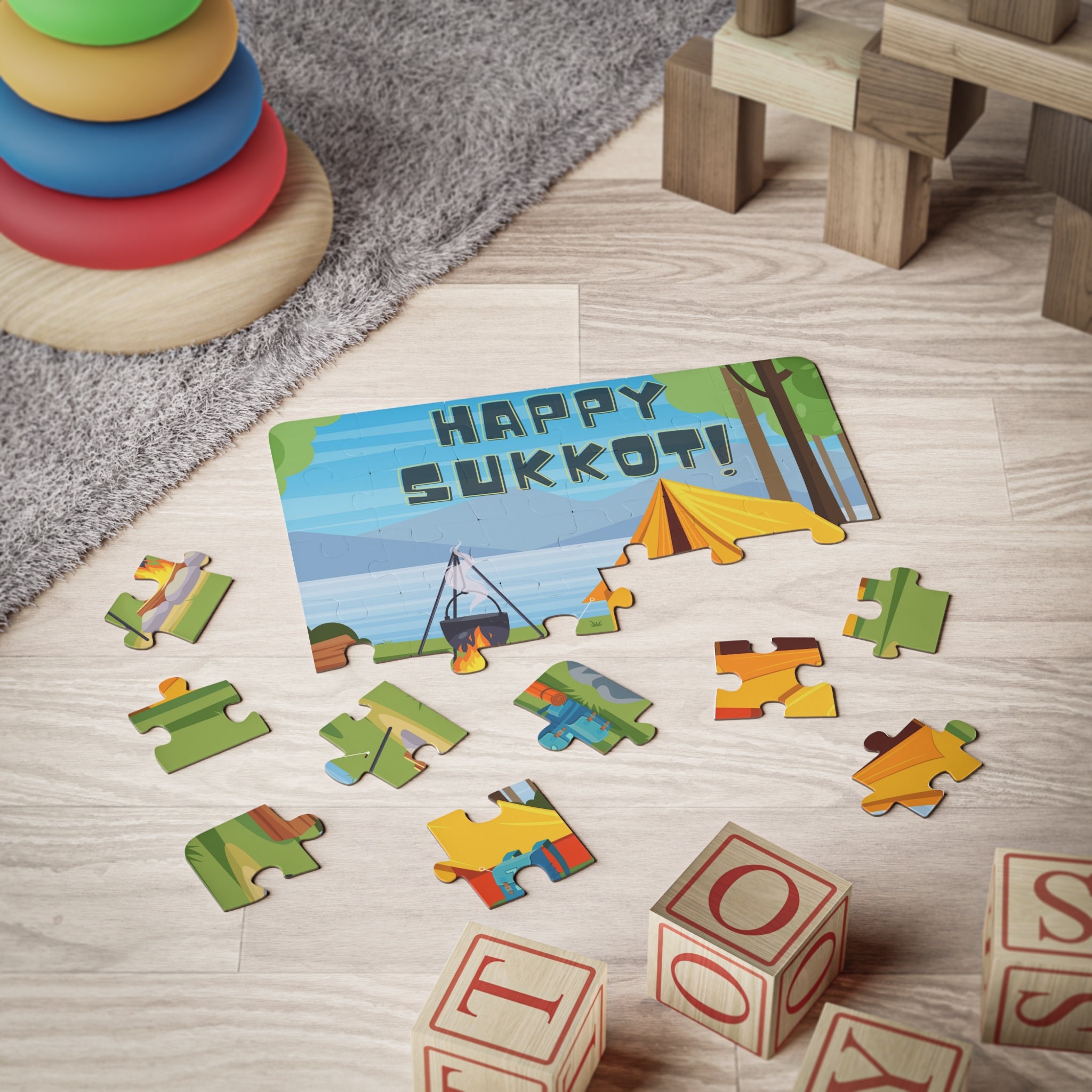 Sukkot Kids' Puzzle, 30-piece - Etsy