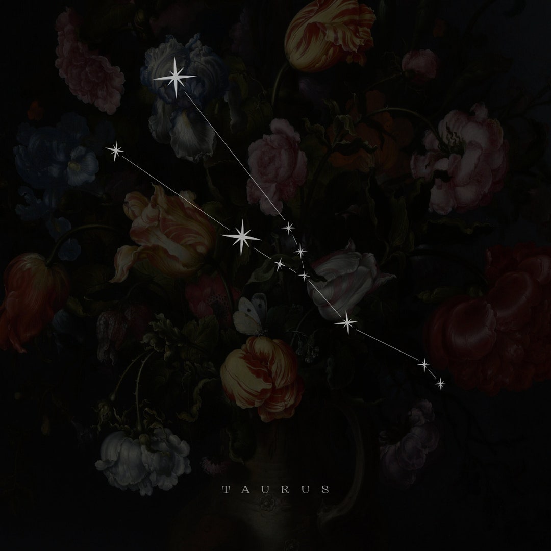 Taurus Zodiac Sign Gift Instant Download | A5 Notebook Cover, Wall ...