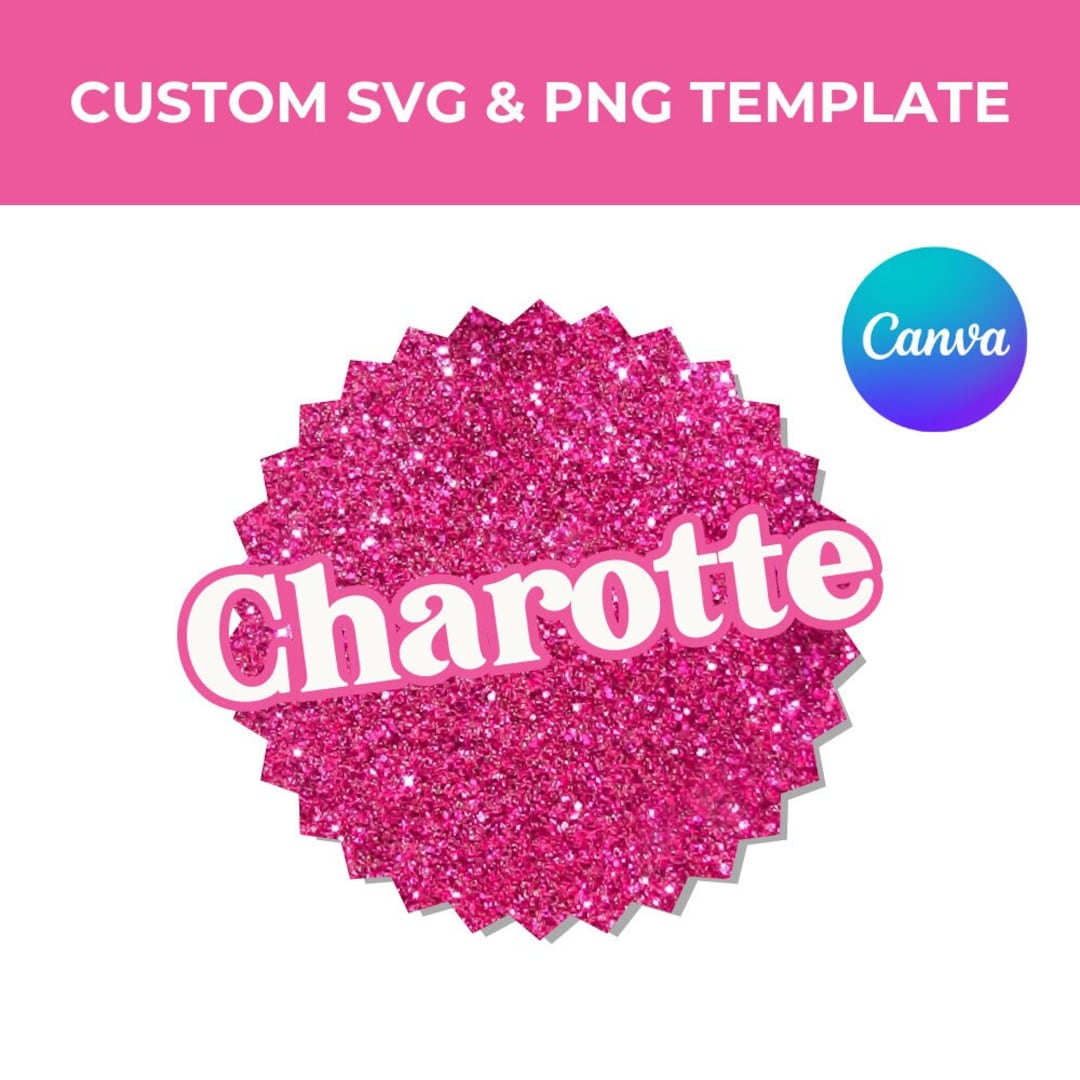 Editable Name Logo PNG SVG Canva TEMPLATE Personalized - Etsy