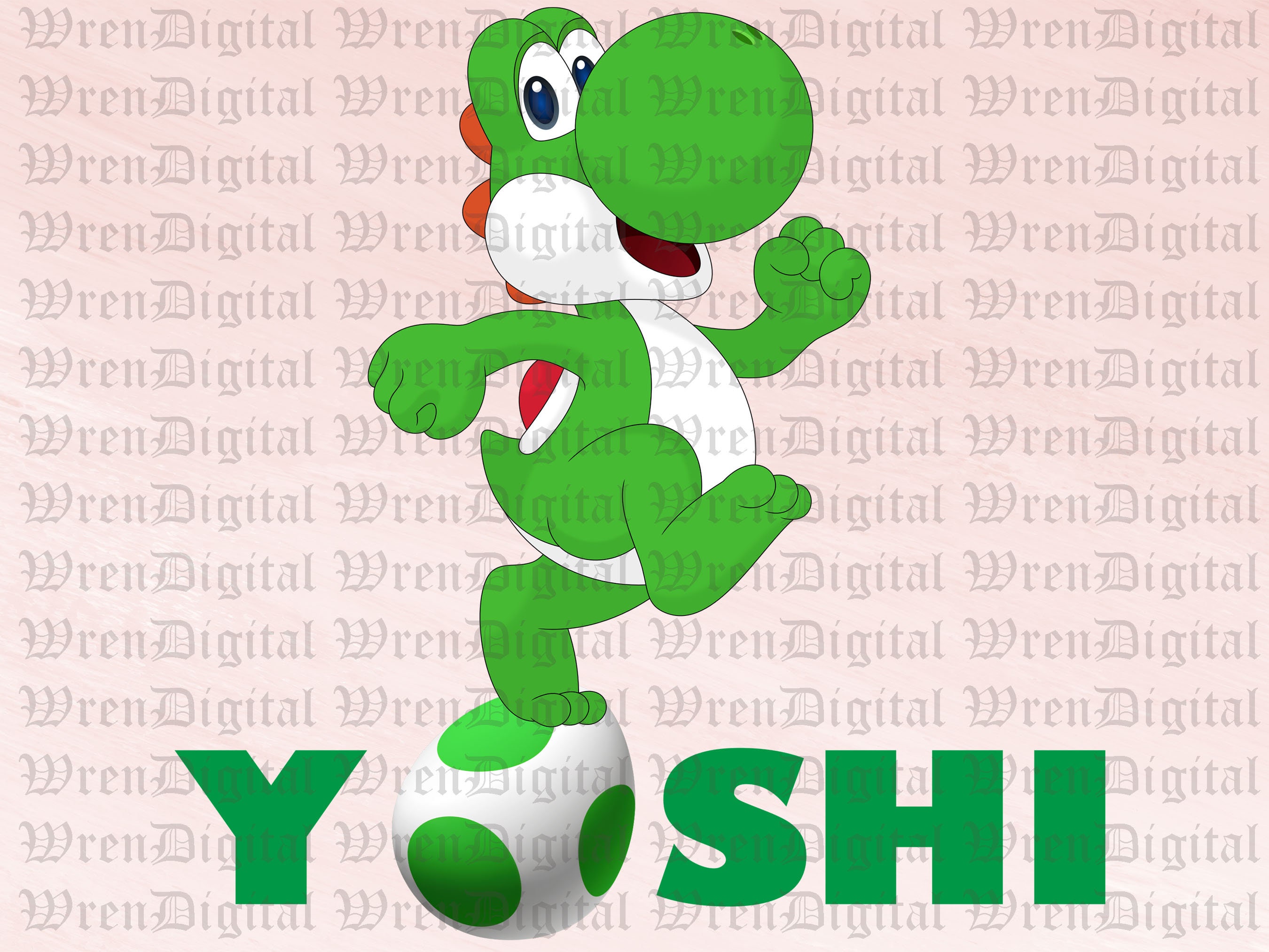 Yoshi PNG, Instant Download, Png Dxf, Cricut, Cameo, Silhouette, Vinyl ...