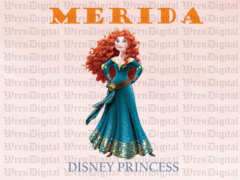 Merida PNG, Brave Png, Princess Merida Png, Tshirt Design, Family Shirt ...