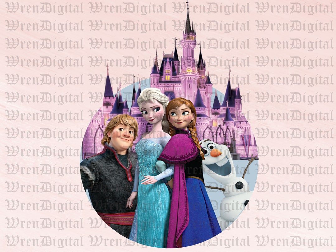Frozen PNG Elsa Anna Castle Vacay Mode Png Clipart, Cut File Layered by ...