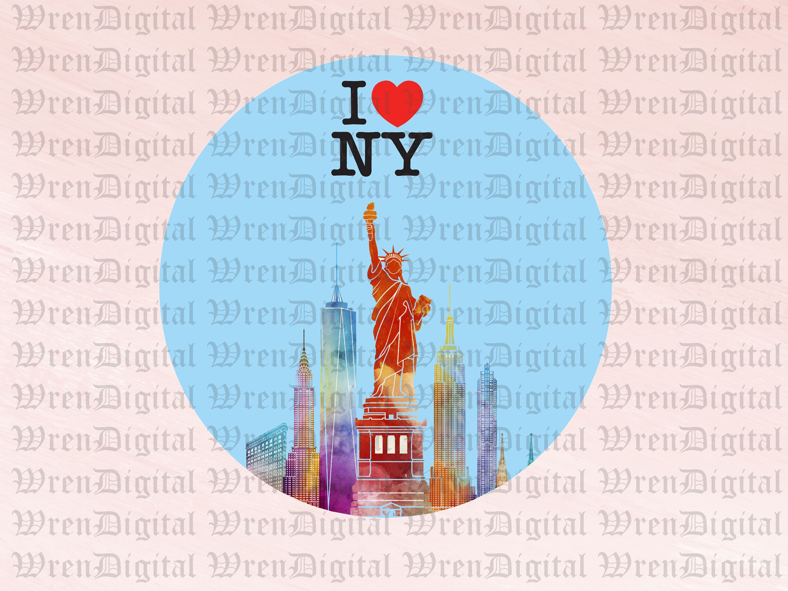 New York Svg, NYC Skyline Svg Clipart, New York City SVG, Famous City ...