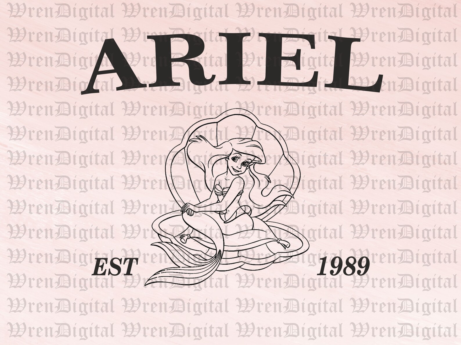 Little Mermaid Ariel Png, Ariel Clipart, Vinyl Cut, Png File for Cricut ...