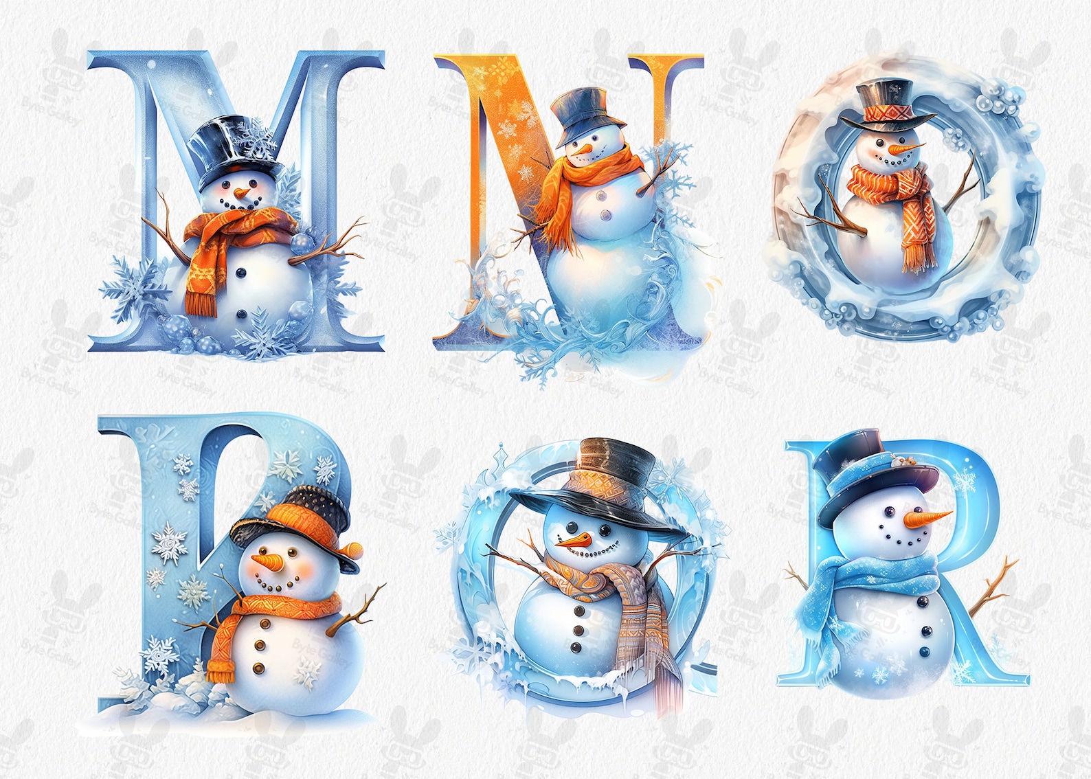 Snowman Alphabet, Letters Png, Alphabet Png, Christmas Sticker ...