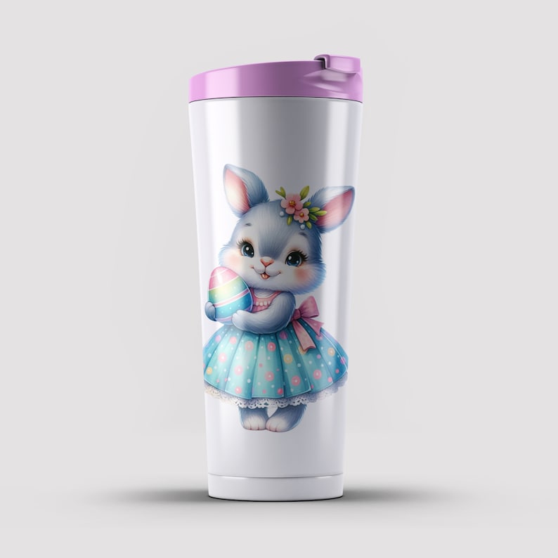 Watercolor Easter Bunnies Collection Clipart, 27 PNG Nursery Spring ...