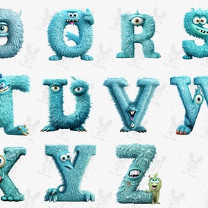 Monster Alphabet, Letters Png, Alphabet Png, Alphabet Sticker ...
