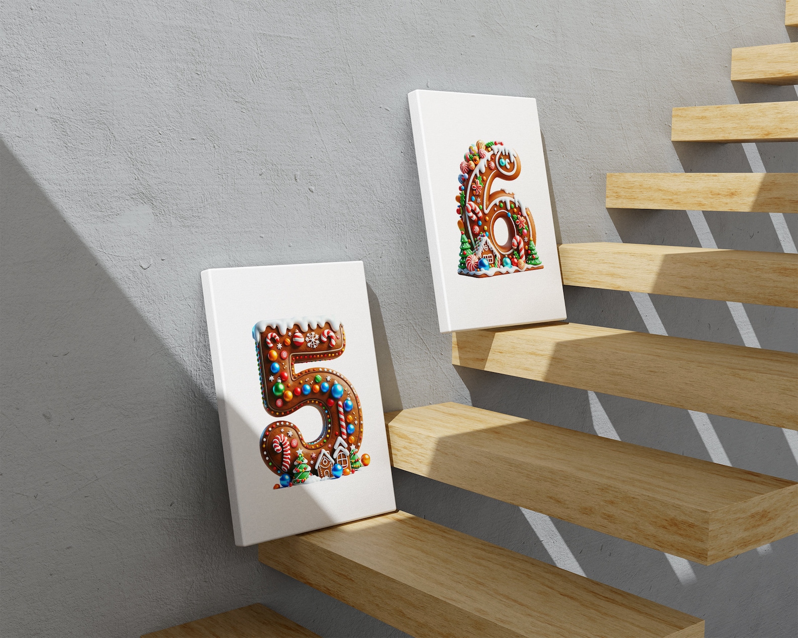 Gingerbread Numbers Clipart, Commercial Use, Vector Graphics, Digital ...