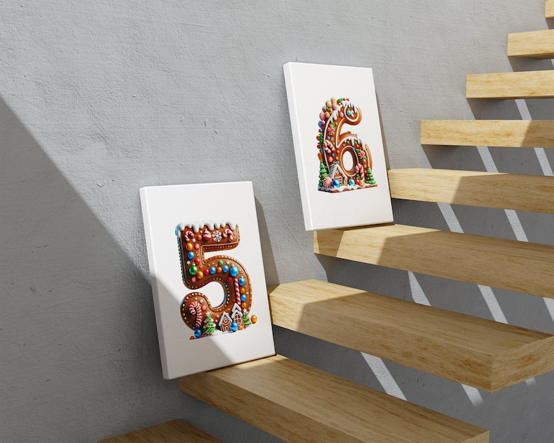 Gingerbread Numbers Clipart, Commercial Use, Vector Graphics, Digital ...