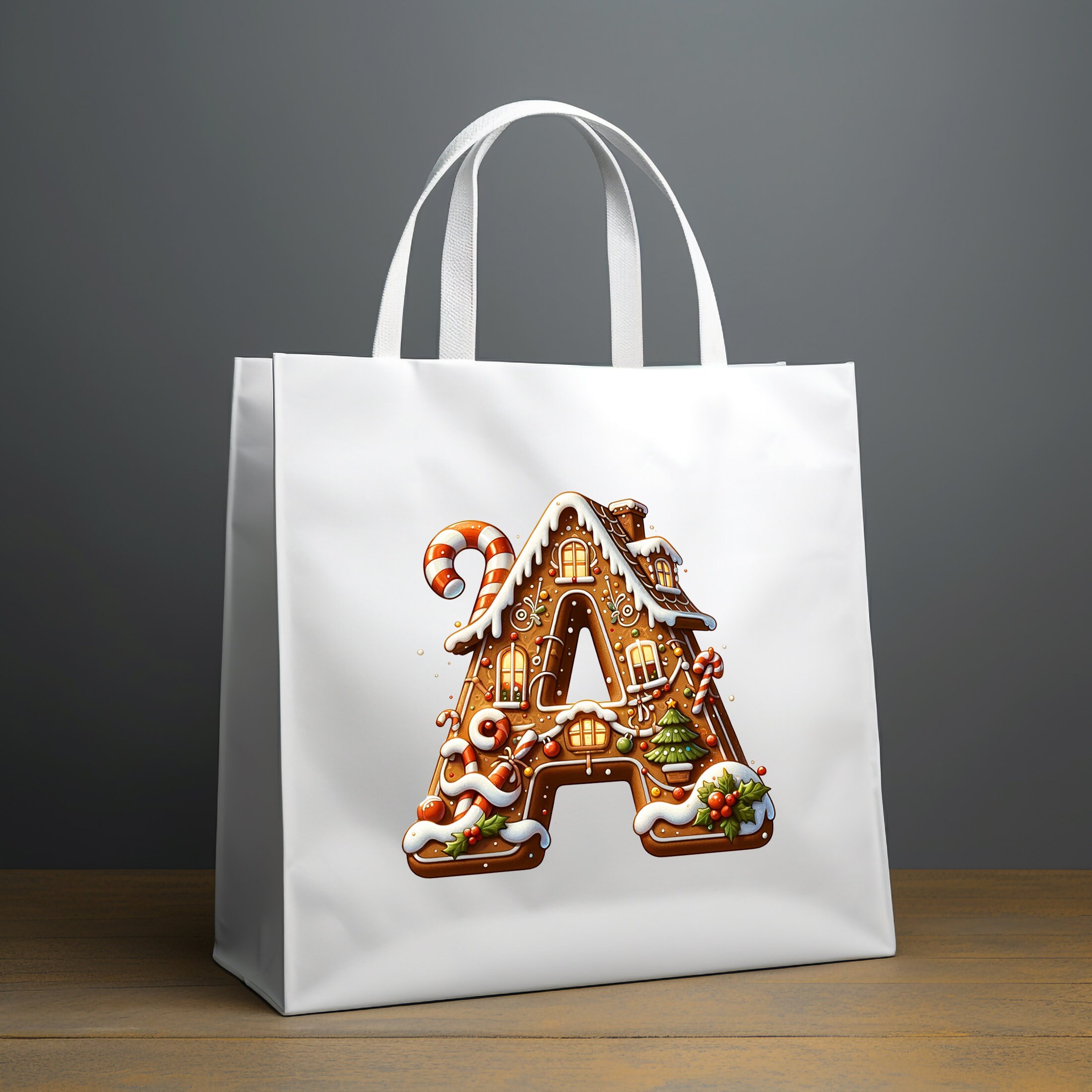 Gingerbread Alphabet, Letters Png, Alphabet Png, Christmas Sticker ...