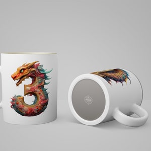 Dragon Numbers Clipart, Clipart Commercial Use, Vector Graphics ...