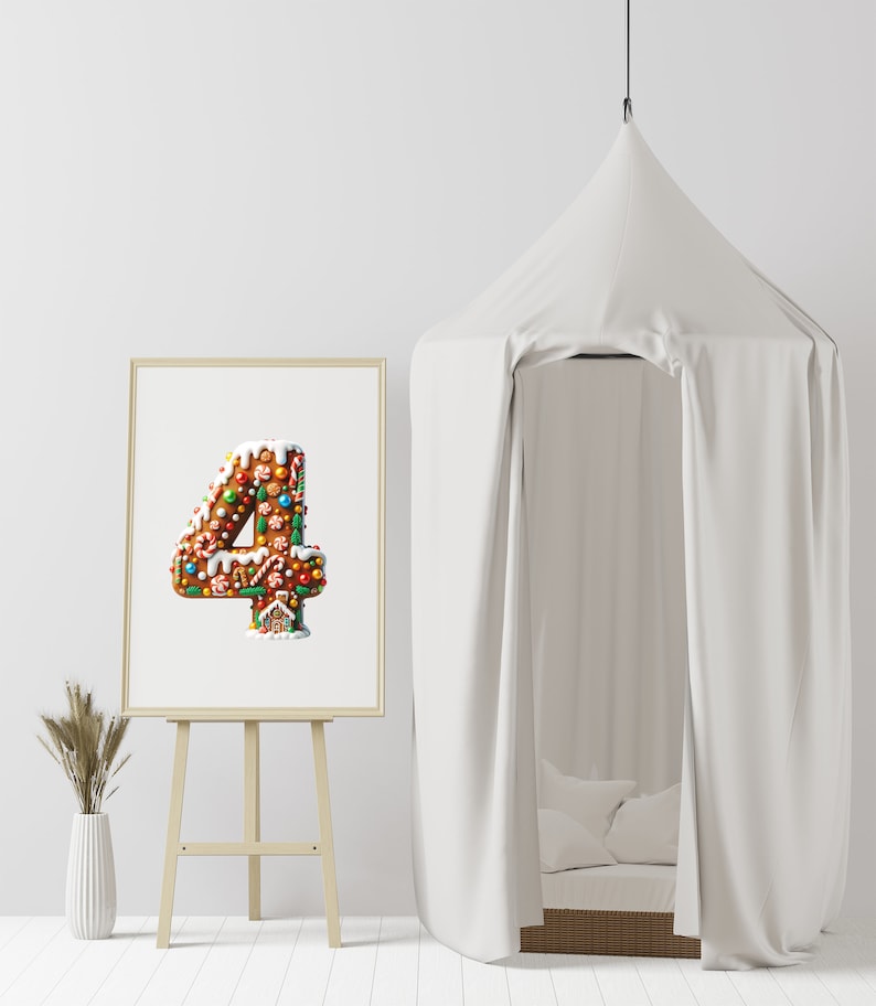 Gingerbread Numbers Clipart, Commercial Use, Vector Graphics, Digital ...