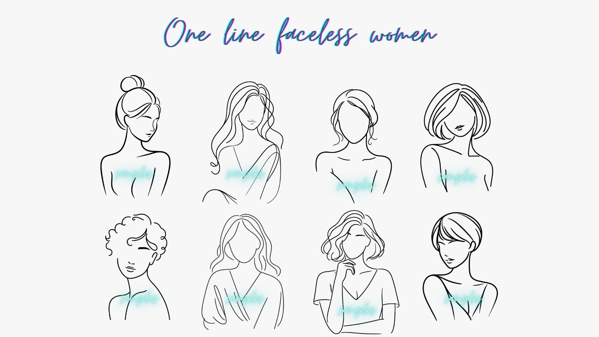 Elegant Woman Line Art SVG, Feminine Outline, Fashion Svg, Woman ...