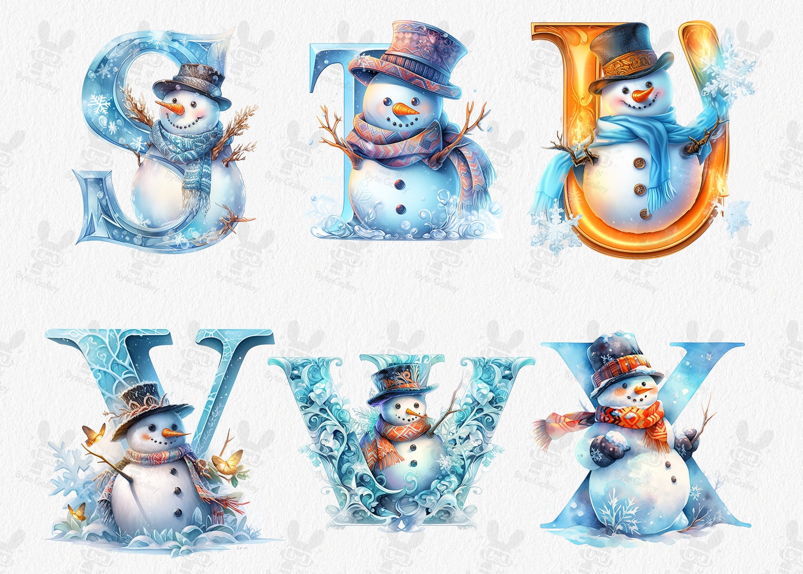 Snowman Alphabet, Letters Png, Alphabet Png, Christmas Sticker ...
