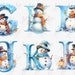 Snowman Alphabet, Letters Png, Alphabet Png, Christmas Sticker ...