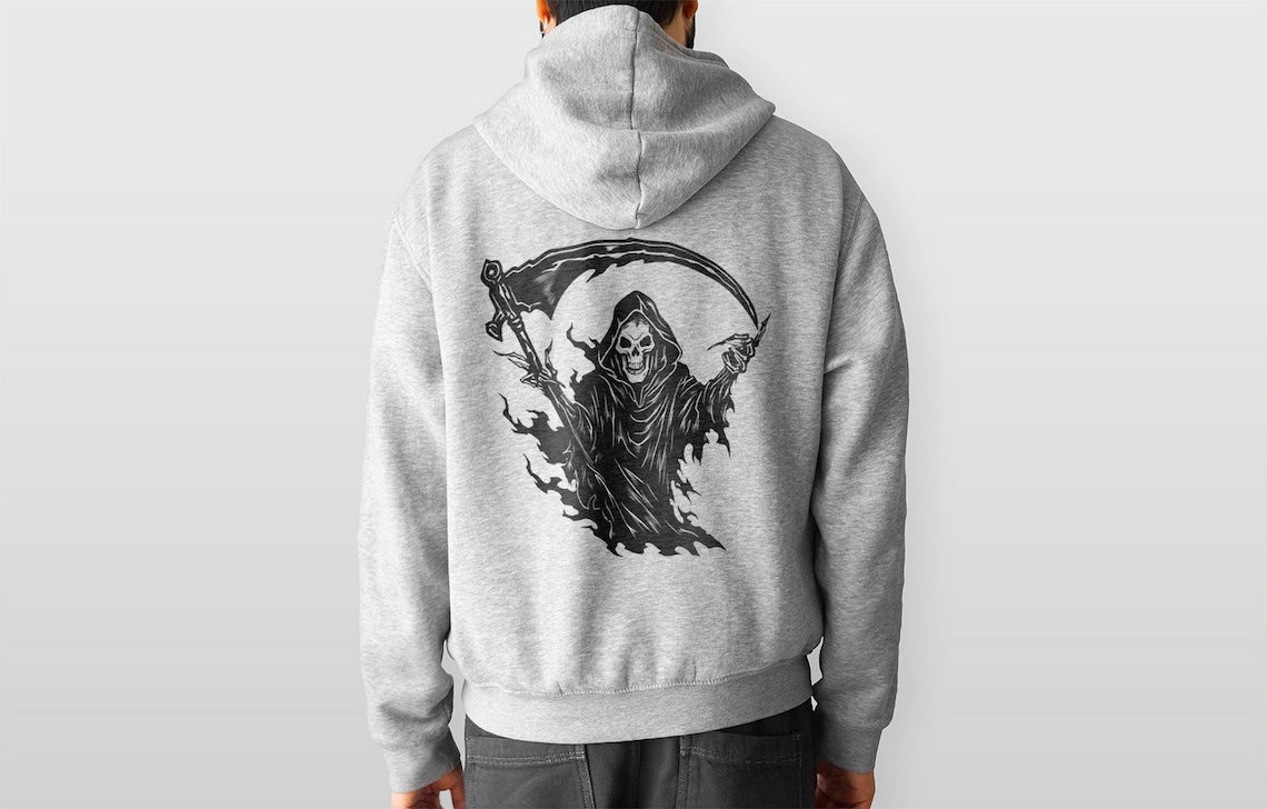 Grim Reaper Svg Bundle Skeleton Svg Bundle Death Svg Horror T-shirt ...