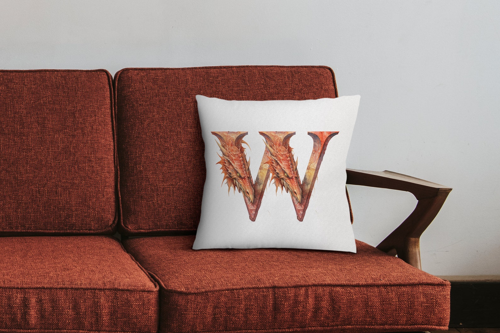 Watercolor Dragon Alphabet Png, Dragon Clipart ,decorative Letters ...