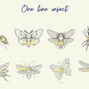 Insects Line Art Vector SVG, Insects Outline, Insects Svg,insect Png ...