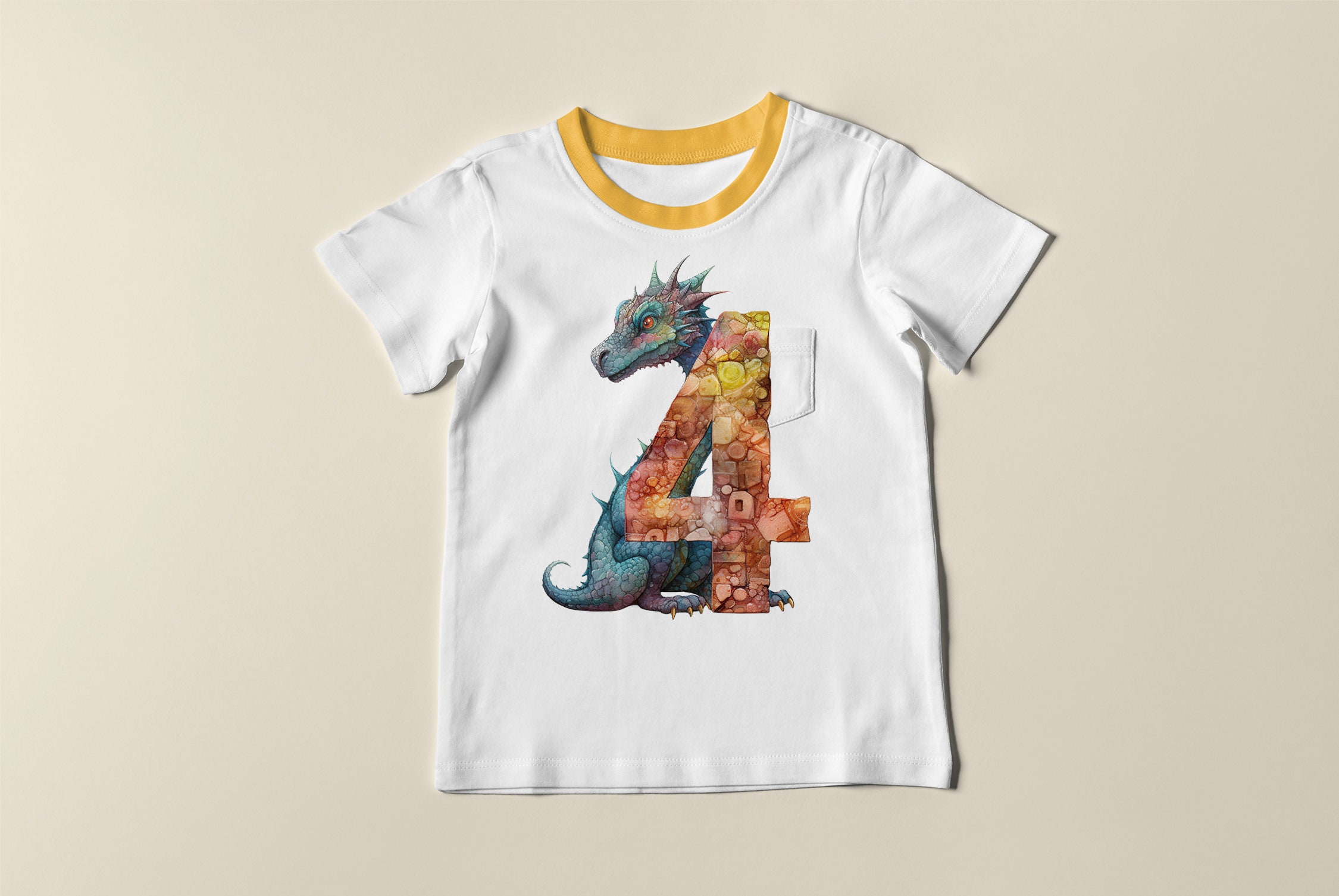 Dragon Numbers Clipart, Clipart Commercial Use, Vector Graphics ...