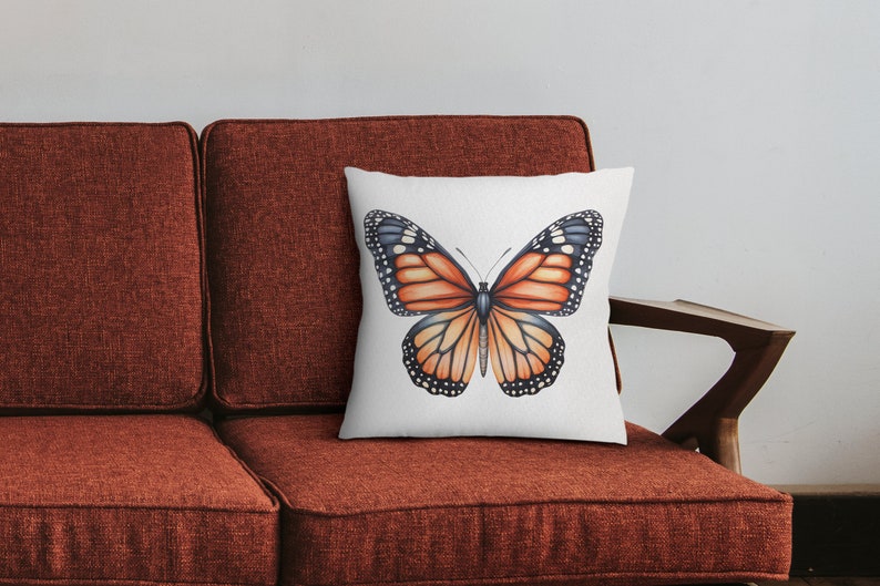 Monarch Butterfly Clipart Watercolor Butterfly PNG Floral Clipart ...