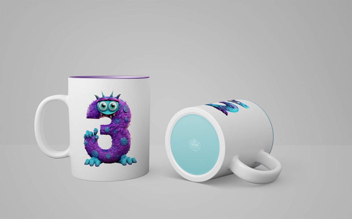 Monster Numbers Clipart: PNG Vector Graphics, Nursery Decor (digital ...