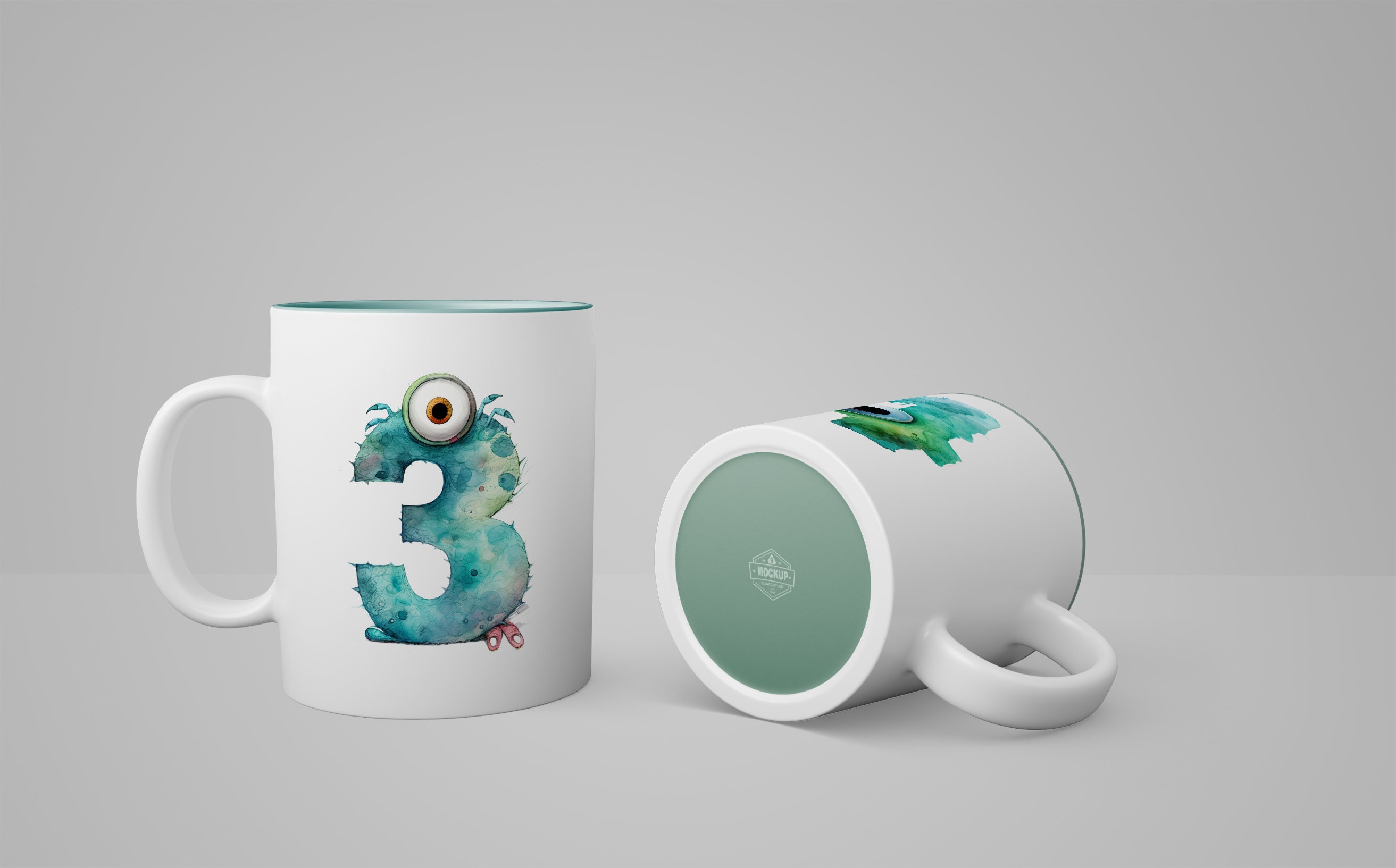 Monster Numbers Clipart Clipart Commercial Use Vector - Etsy