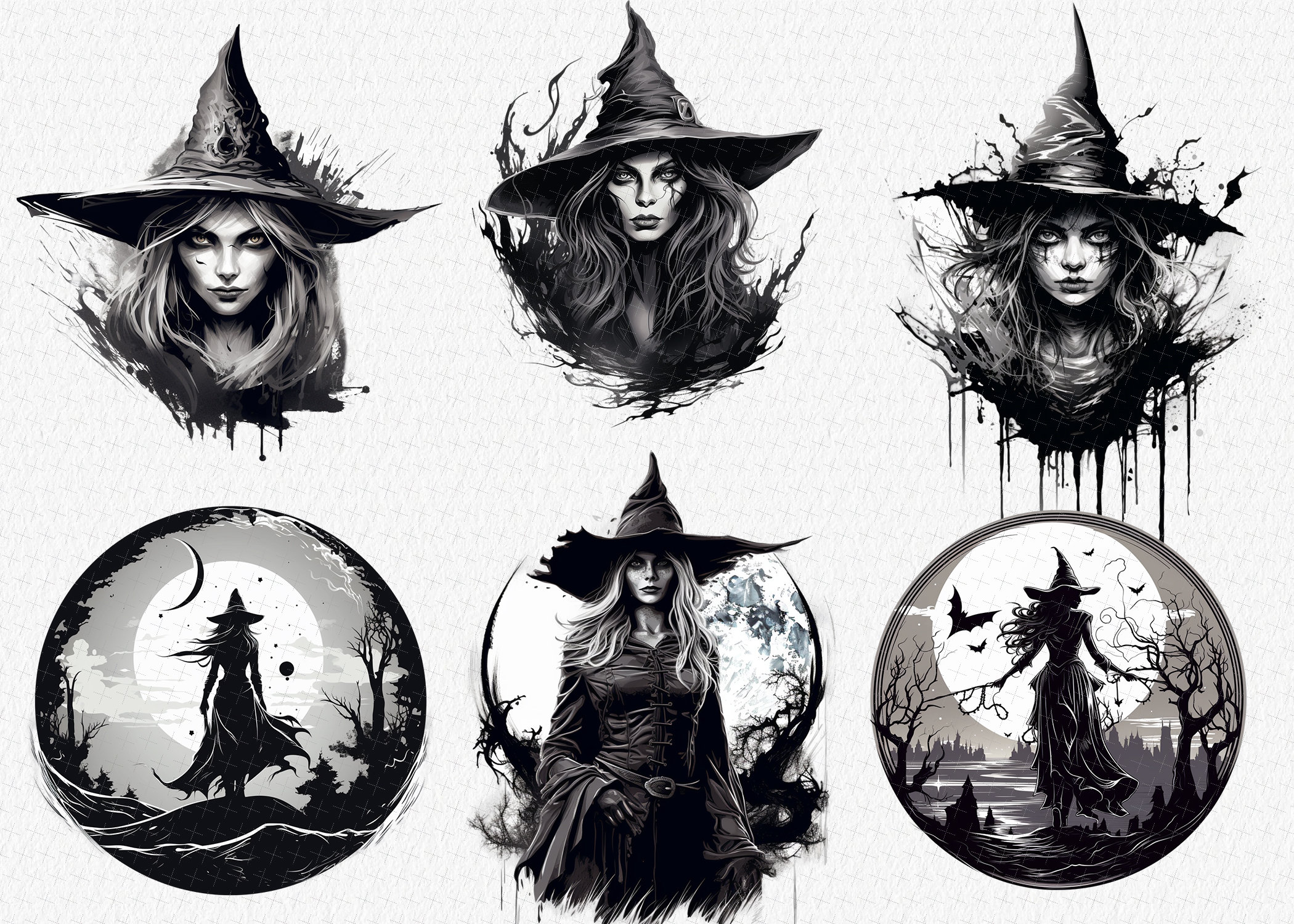 Witches Svg Bundle Witches Svg Bundle Horror T-shirt Halloween Svg ...