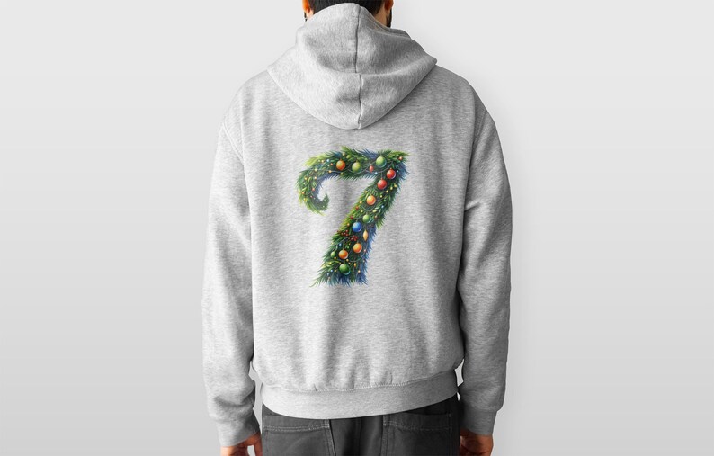 Christmas Branch Numbers Clipart, Commercial Use, Vector Graphics ...