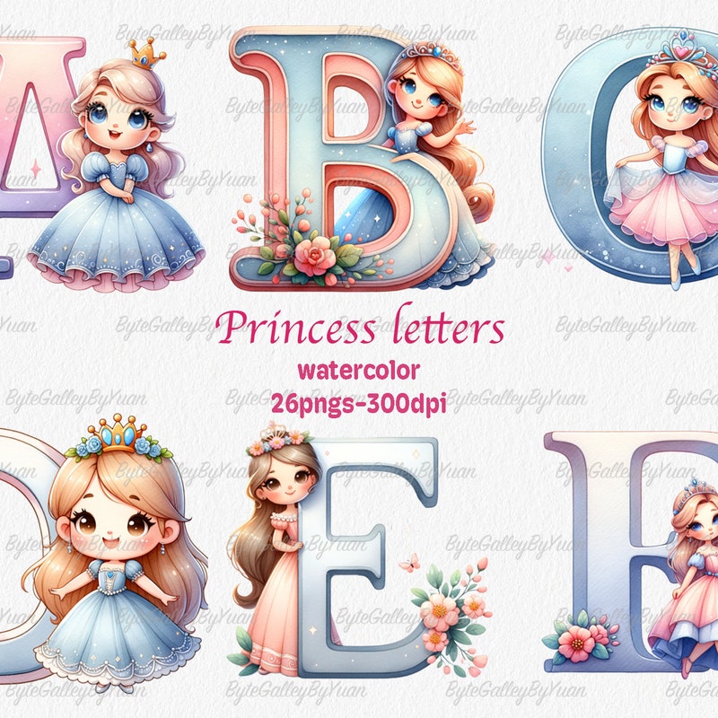 Princess Wall Letters - Etsy