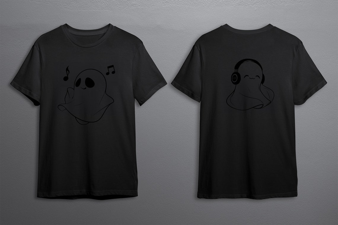 Cute Ghosts SVG Bundle, Ghost Silhouette, Halloween SVG, PNG, Vector ...