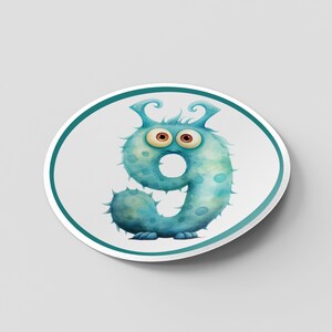 Monster Numbers Clipart, Clipart Commercial Use, Vector Graphics ...