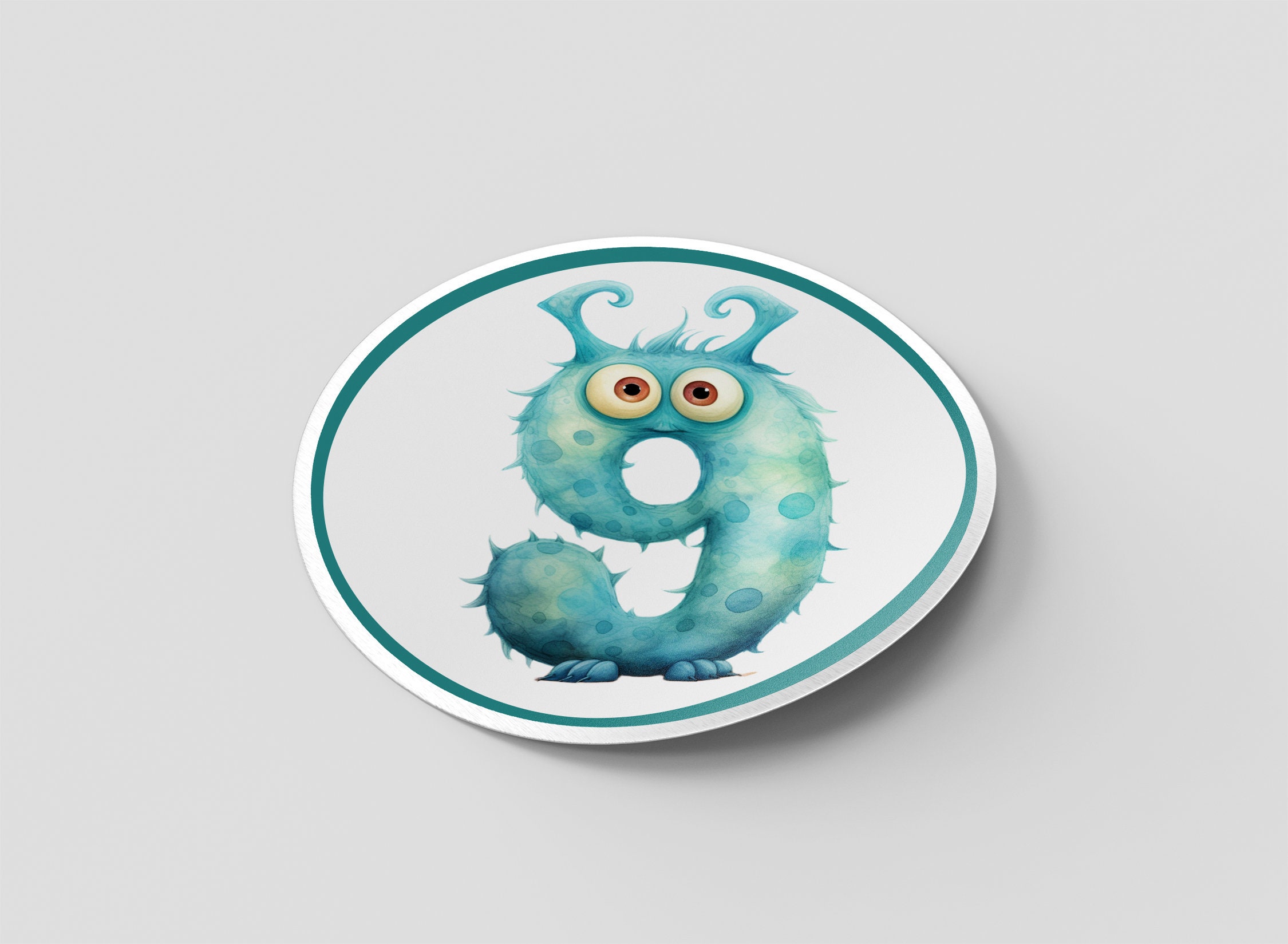 Monster Numbers Clipart Clipart Commercial Use Vector - Etsy